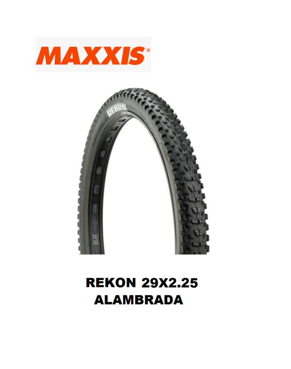 Llanta Maxxis Alambrada Rekon 29″×2.25 60 TPI Negro - BIKEPERUSHOP ...